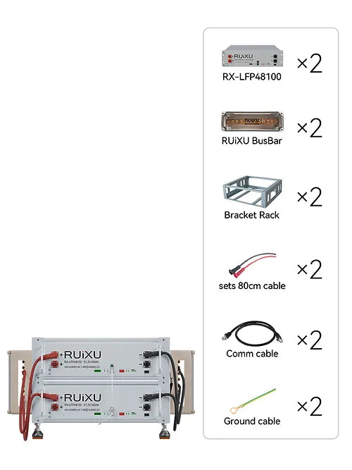 RUiXU Battery Optional Installation Method - Bracket Rack - Flexibility ...