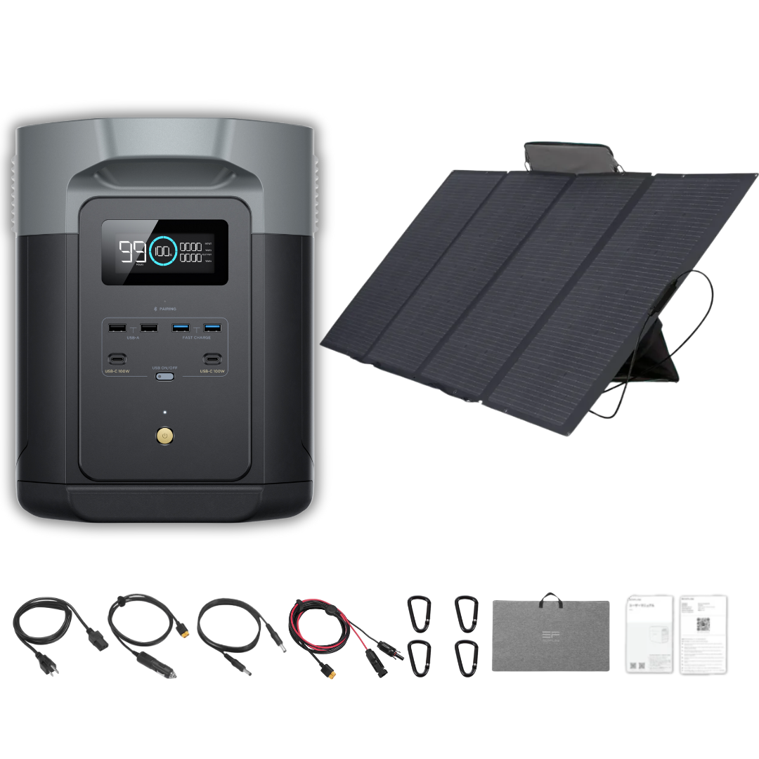 EcoFlow DELTA 2 Max Solar Generator (PV400W) - Off Grid Stores