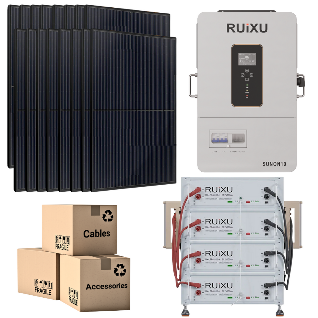 PRO Solar Kit - 48V Battery Bank (10.24kWh-20.48kWh) + 10kW 120V/240V ...