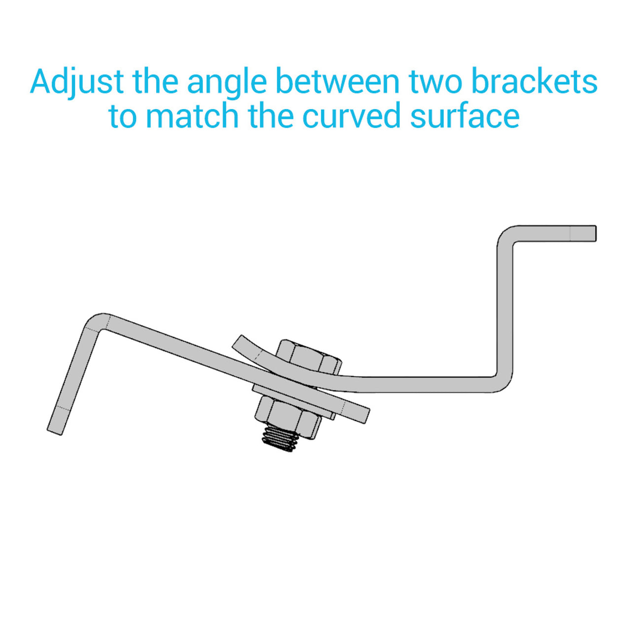 Renogy Solar Panel Mounting Curved Z Bracket - Set of 4 - Off Grid Stores