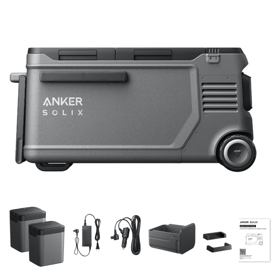 Anker SOLIX EverFrost 2 58L Electric Cooler (61QT) With 288Wh Battery ...