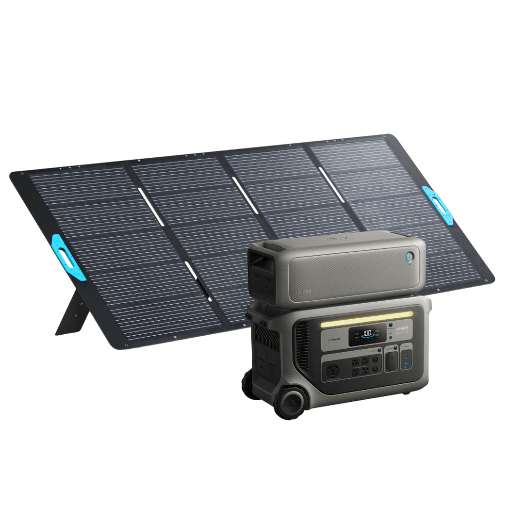 Anker SOLIX F3000 Solar Generator + 400W Portable Solar Panel Kits ...