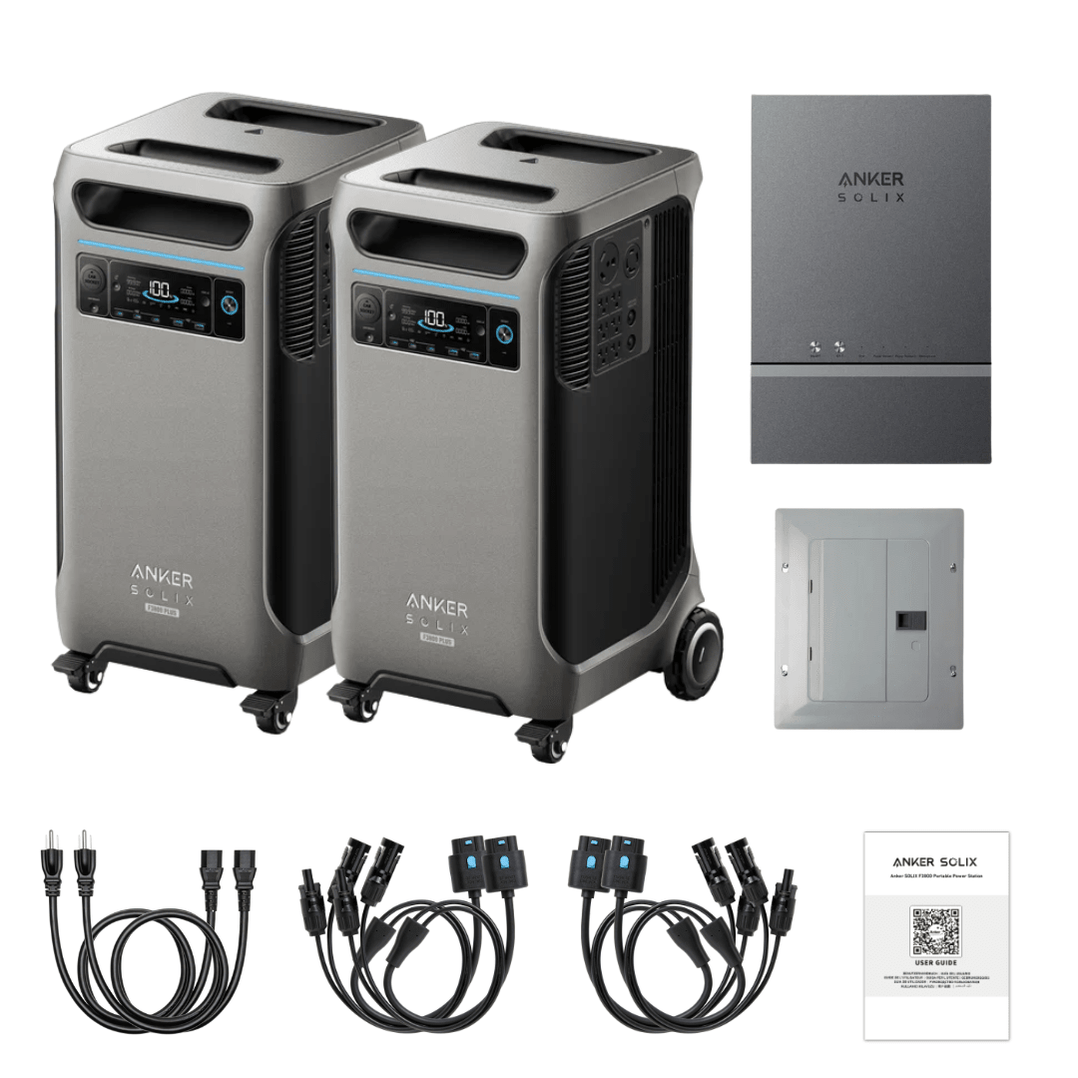 Anker SOLIX F3800 Plus Portable Power + Smart Home Power Kit - Off Grid ...