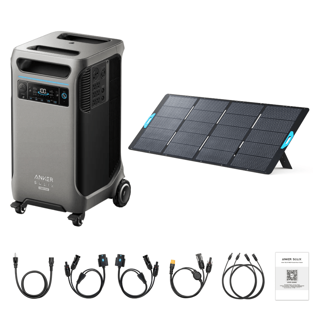 Anker SOLIX F3800 Plus Portable Power Station + 400W Portable Solar ...