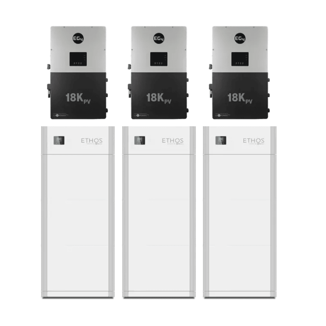 BigBattery ETHOS 48V LiFePO4 Batteries (46.1kWh-92.1kWh) + 3 x EG4 ...