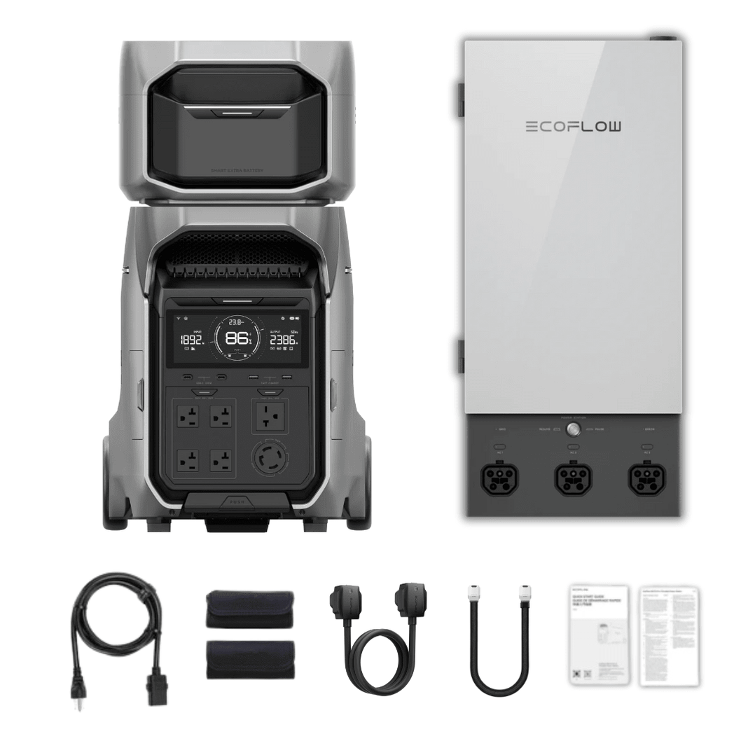 EcoFlow DELTA Pro 3 Portable Power Station + Smart Home Panel 2 - Off ...