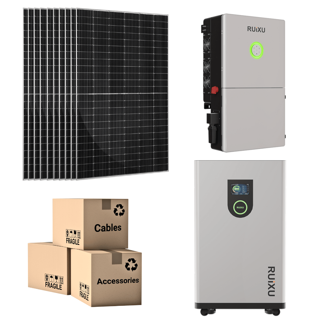 ELITE Solar Kit - 48V Battery Bank (16kWh-32kWh) + 11.4kW 120V/240V ...