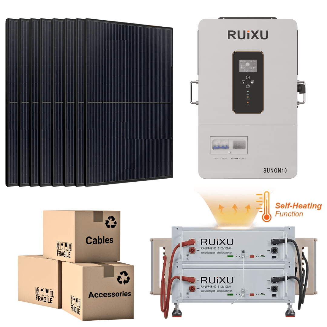 PRO Solar Kit - 48V Self-Heating Battery Bank (10.24kWh-20.48kWh ...