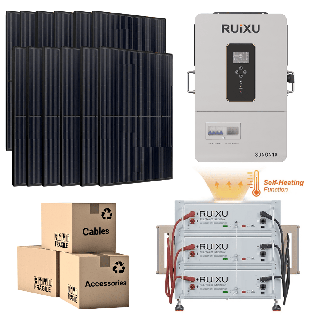 PRO Solar Kit - 48V Self-Heating Battery Bank (10.24kWh-20.48kWh ...