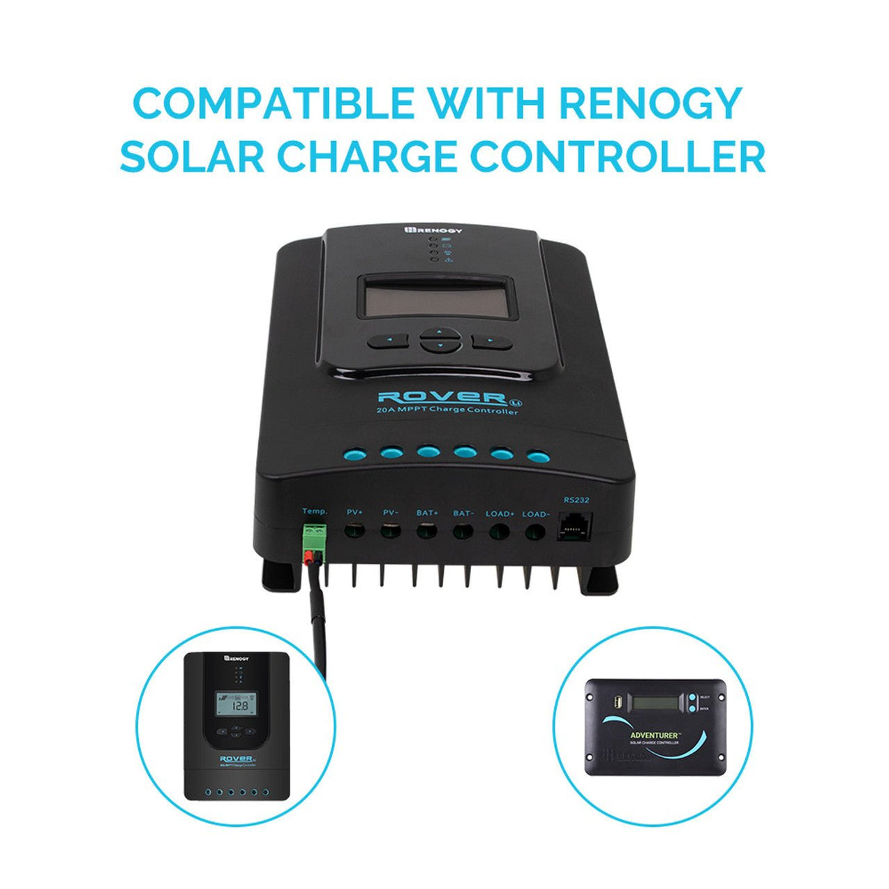 Renogy Battery Temperature Sensor for Renogy Solar Charge Controllers ...