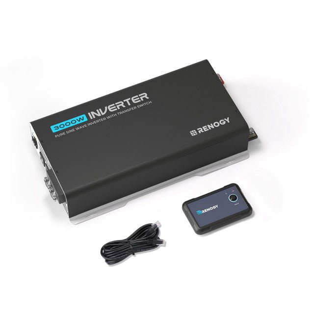 Renogy PUH 12V 3000W Pure Sine Wave Inverter with UPS Transfer Switch ...