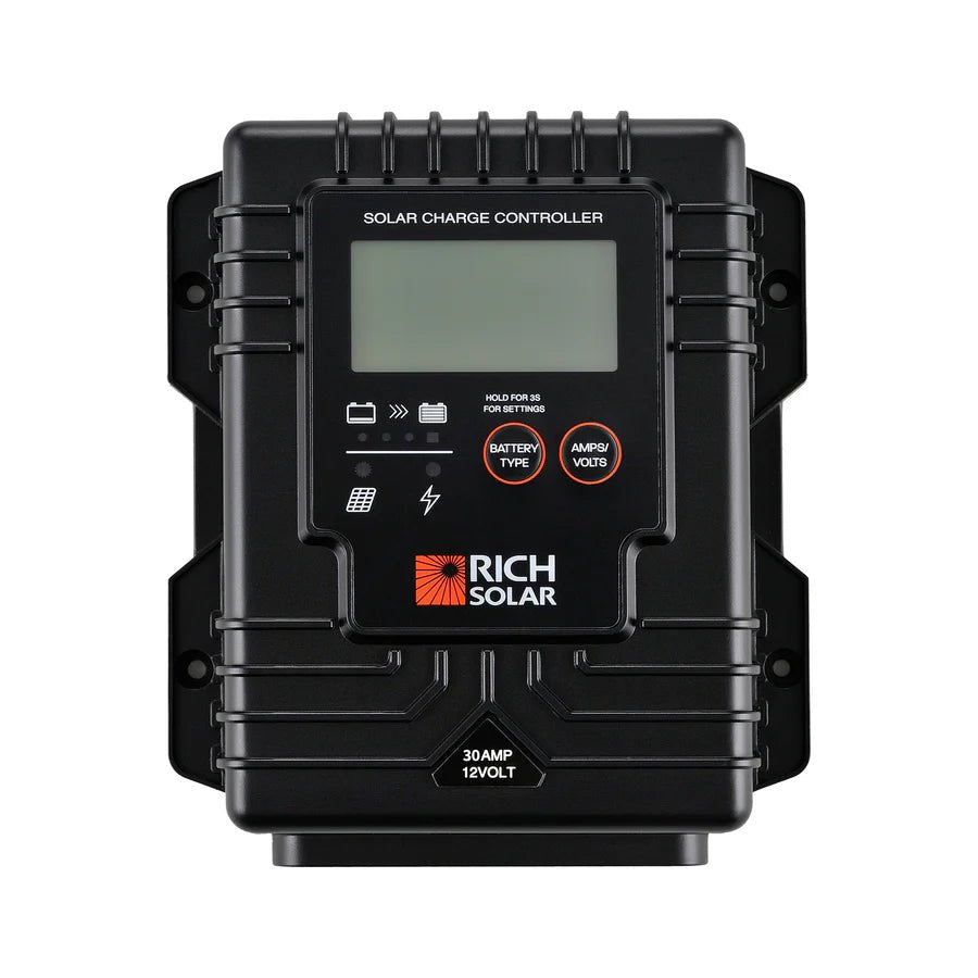 Rich Solar 30 Amp PWM Waterproof Solar Charge Controller - Off Grid Stores