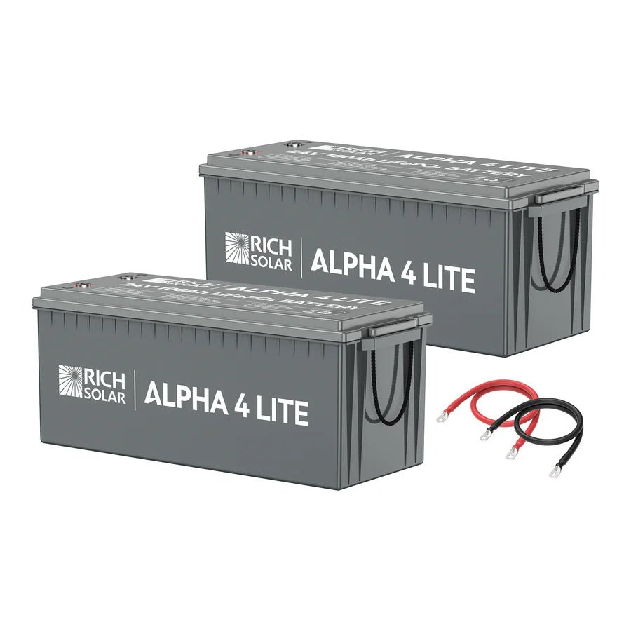 Rich Solar ALPHA 4 LITE 24V 200AH - 800AH LiFePO4 Lithium Battery Bank ...