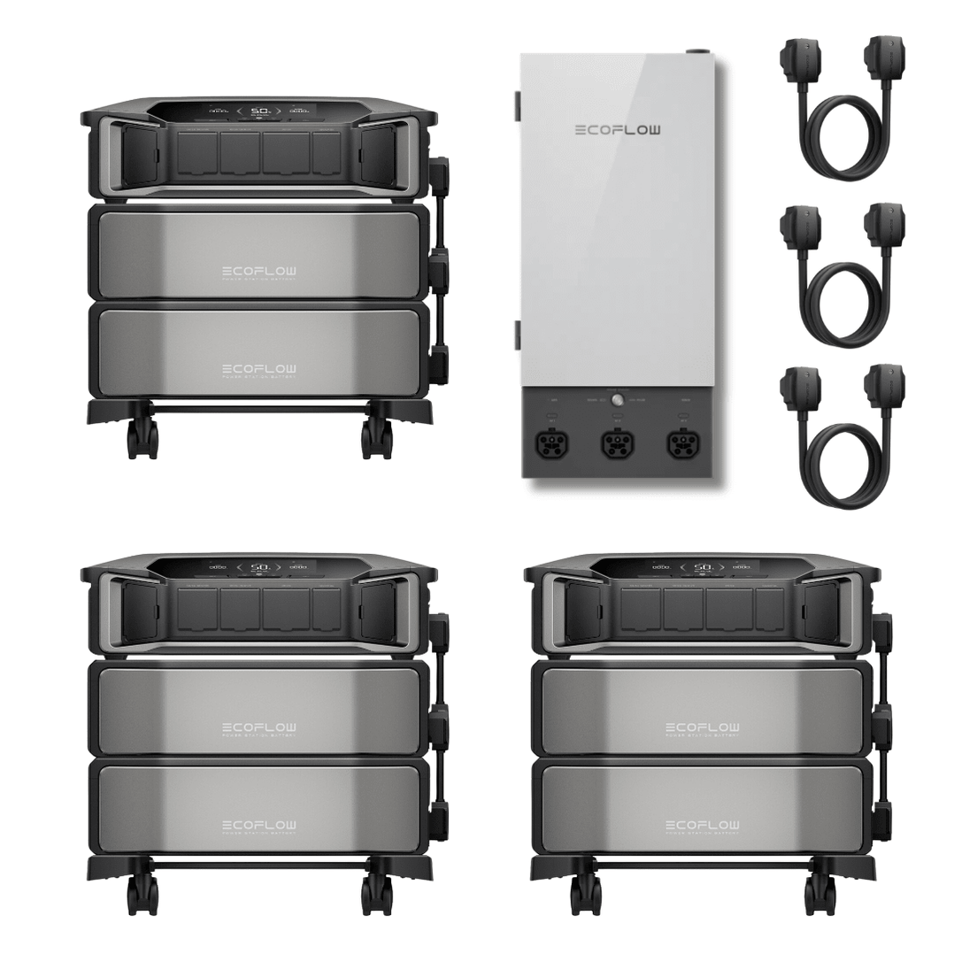 [Triple Kit] EcoFlow DELTA Pro Ultra With Batteries + Smart Home Panel ...